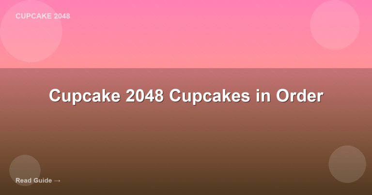 2048 Cupcakes Unblocked: Play in Your Browser Without Downloads