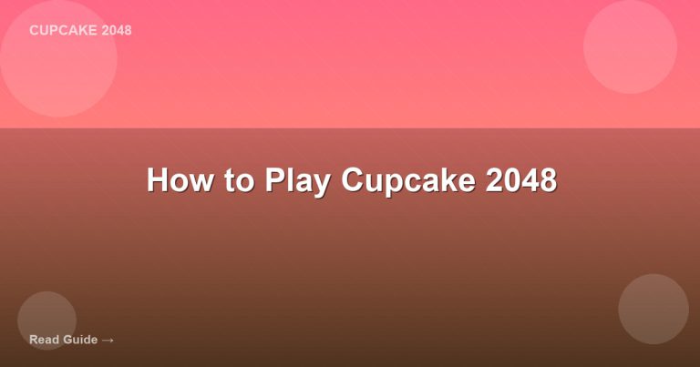 How to Play Cupcake 2048: Rules, Controls, and Beginner Strategy